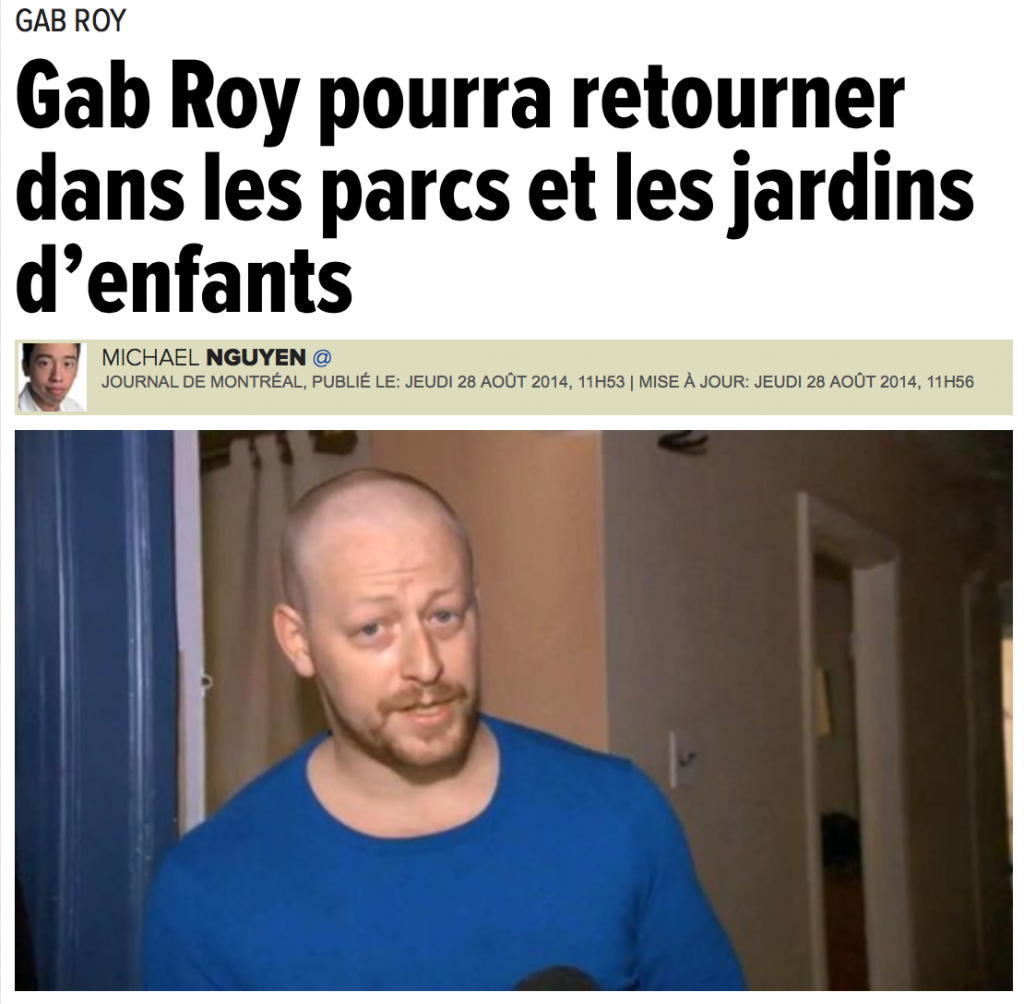 Quand Quebecor s’amuse avec Gab Roy. - La Clique du Plateau