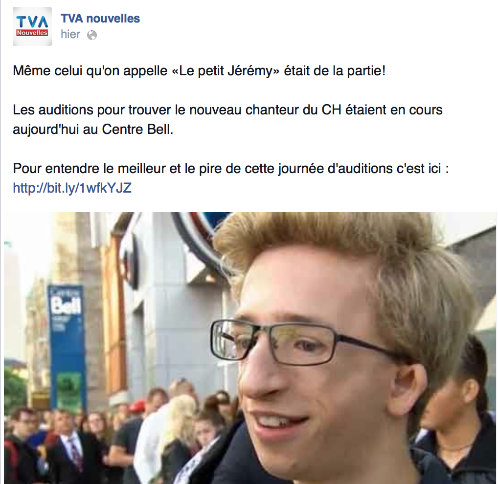 Le Québec parle... du petit Jérémy! - La Clique du Plateau