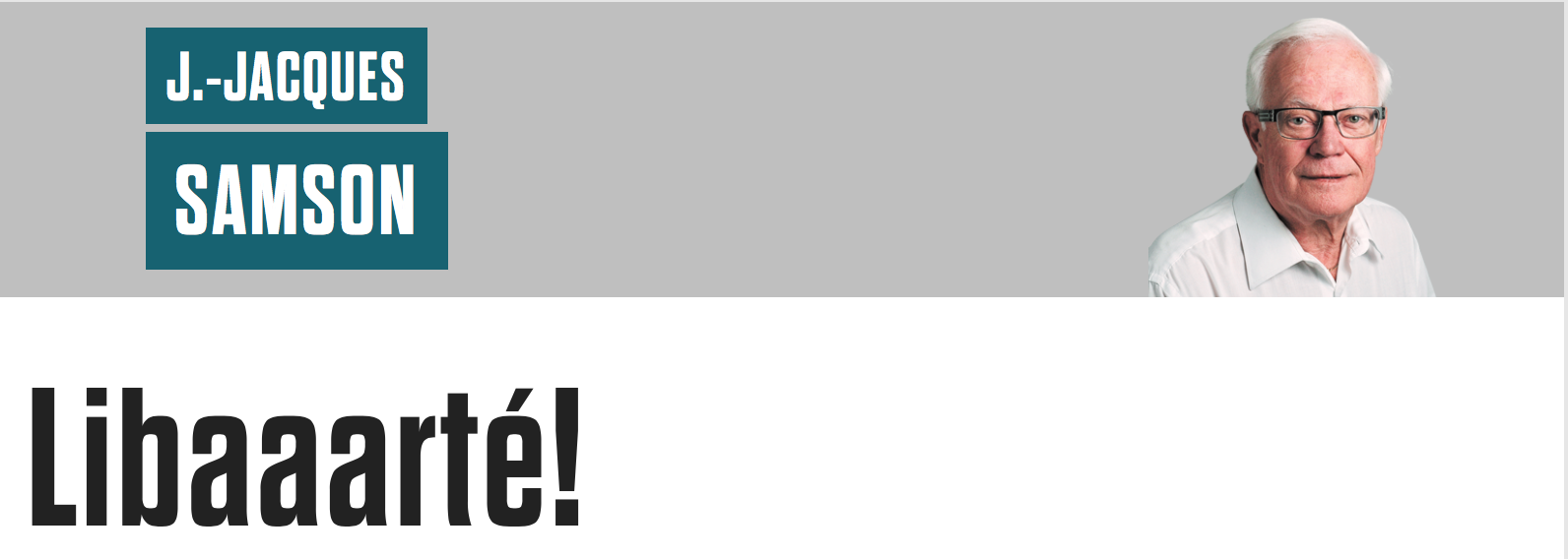 J.-JACQUES SAMSON est un humoriste... - La Clique du Plateau