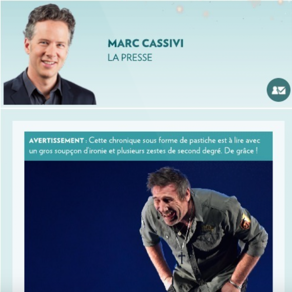 Marc Cassivi prend ses lecteurs pour des morons? - La Clique du Plateau