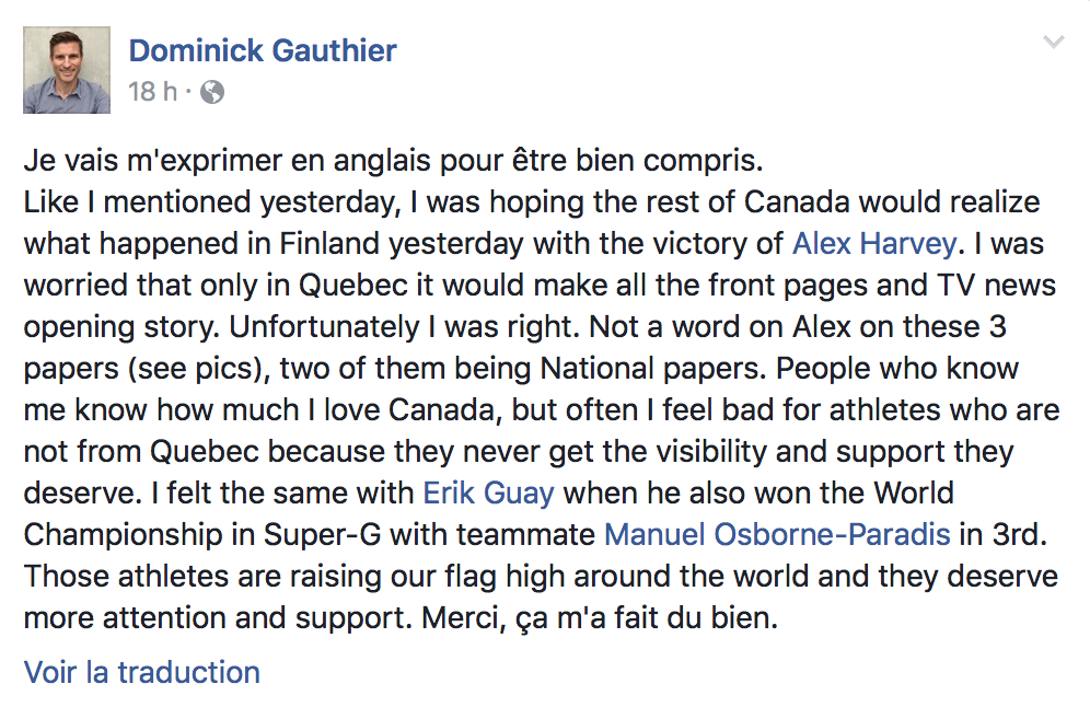 Dominick Gauthier vient de se rendre compte... - La Clique du Plateau