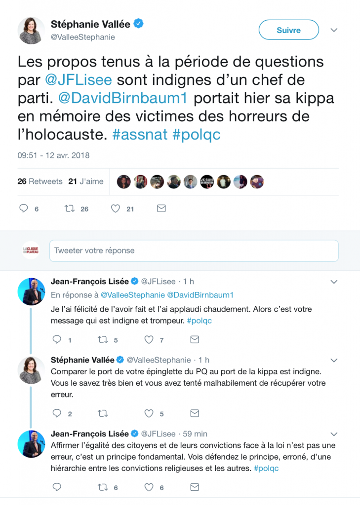 Pour Lisée, une épinglette du PQ et une kippa = même affaire! - La ...
