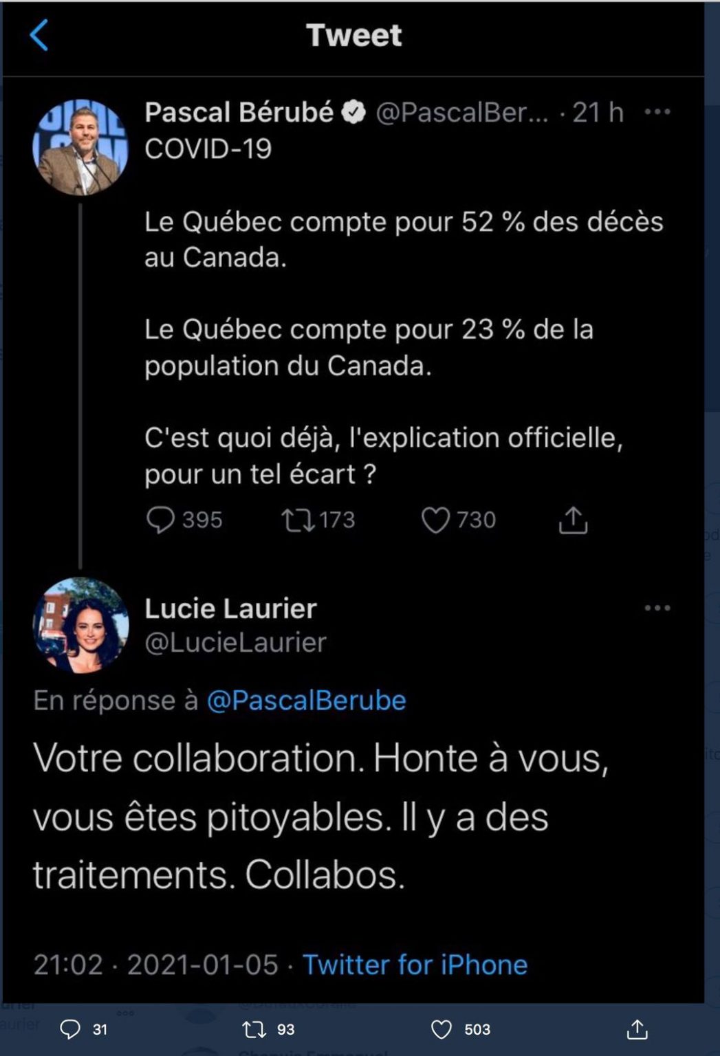 Lucie Laurier répond de façon vraiment bizarre au Dr.Barrette et Pascal ...