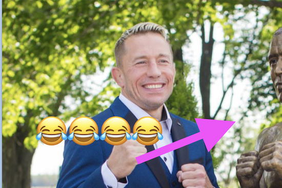 Pourquoi la statue de Georges St-Pierre c'est le président Obama? - La ...