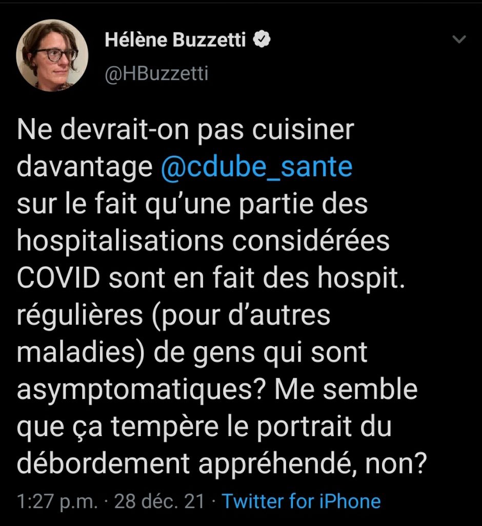 Hélène Buzzetti pense qu'on devrait cuisiner davantage le ministre Dubé ...