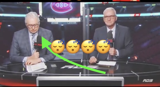 La game est tellement plate qu'Alain Crête s'endort en direct??? - La ...