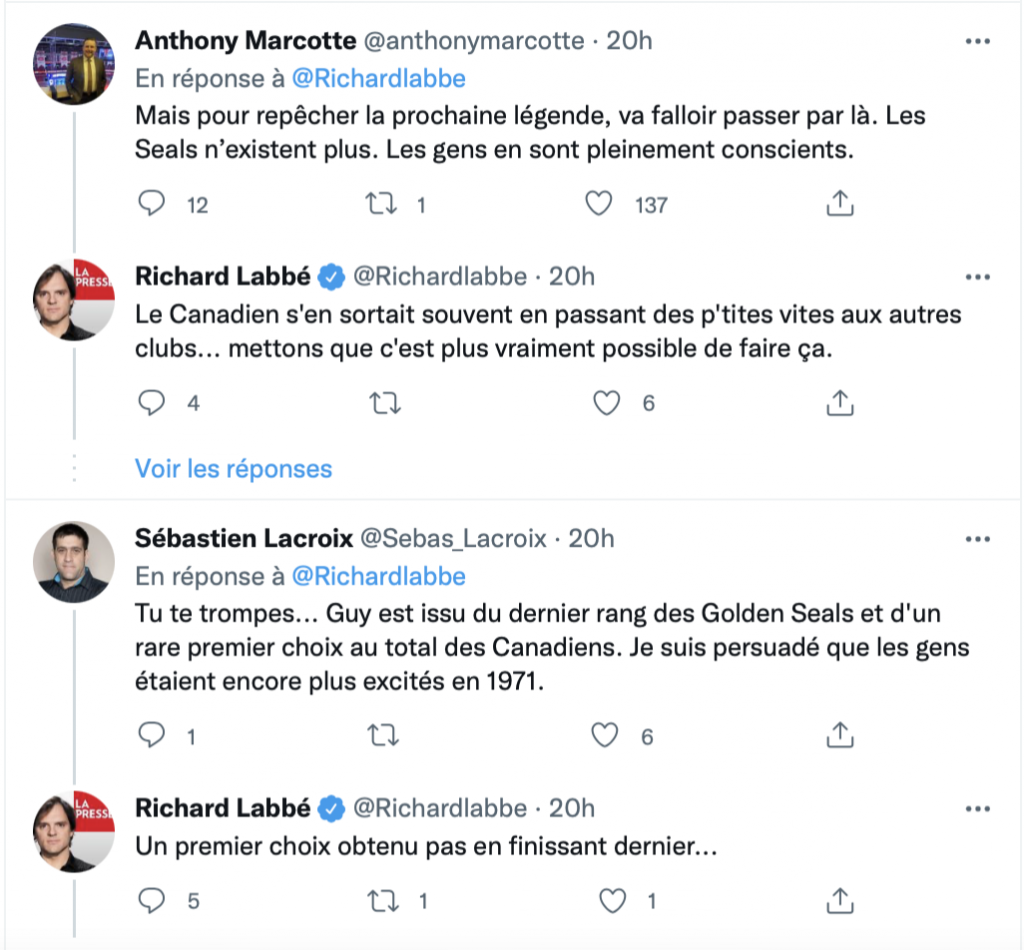 Richard Labbé sur les fefans et le dernier rang du CH! - La Clique du ...