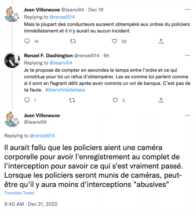 Renzel sur la caméra corporelle que devrait avoir les policiers! - La ...