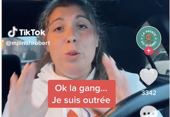 La fille outrée dans son char toé... - La Clique du Plateau