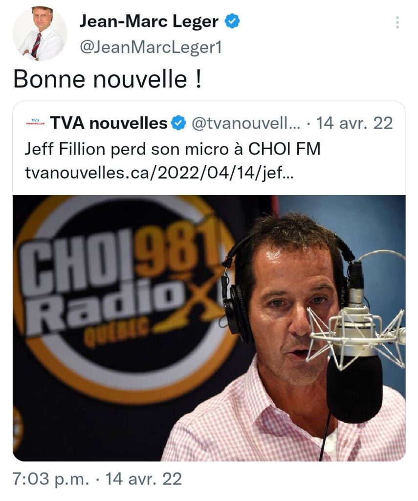 Jean-marc Léger a la bonne nouvelle à géométrie variable! - La Clique ...