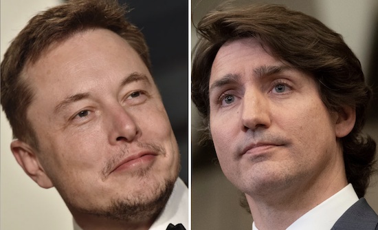 Je crois qu'Elon n'aime pas ben ben Trudeau! - La Clique du Plateau