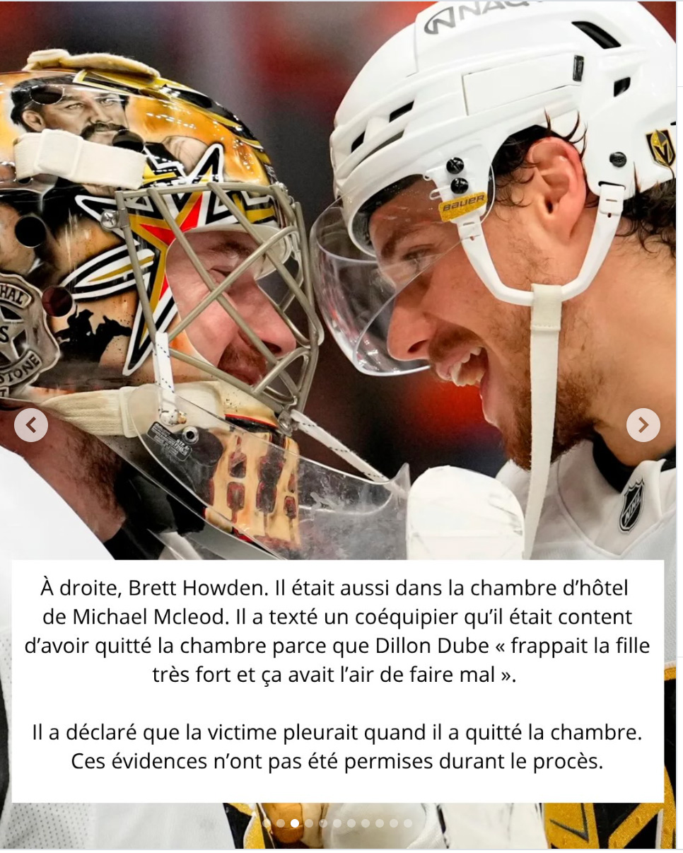 Élizabeth Lemay ramasse Carter Hart des Golden Knights! - La Clique du ...